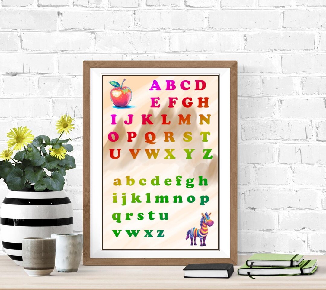 Classroom Poster of the Alphabet Learn the Abcs With Your Children - Etsy