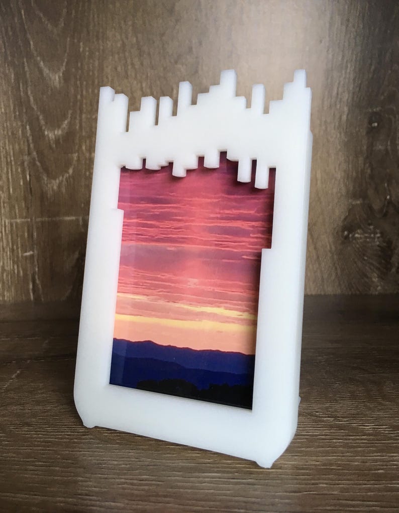 3D STL Print File Unique Photo Frame Geometric Lines - Etsy