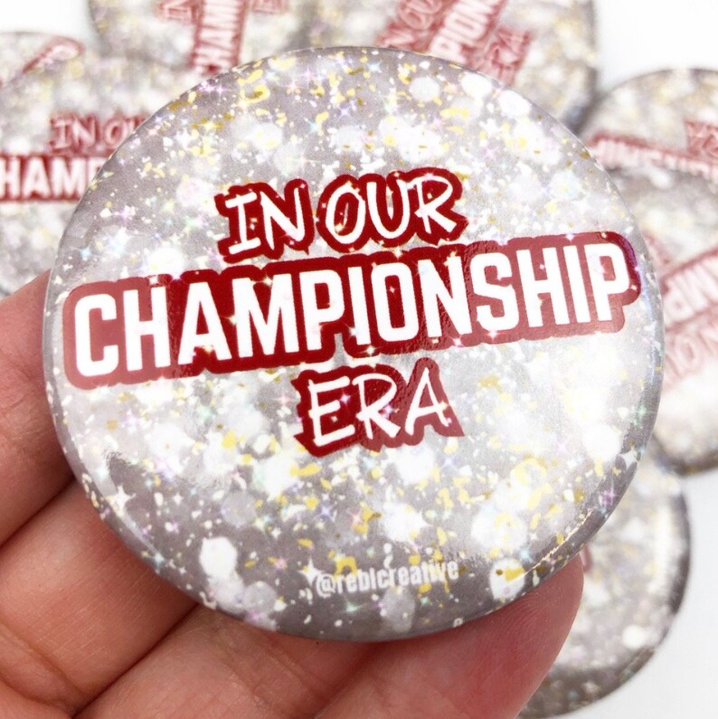 Game Day Button 2.25 Inch Championship Era Sparkle Pinback Button - Etsy