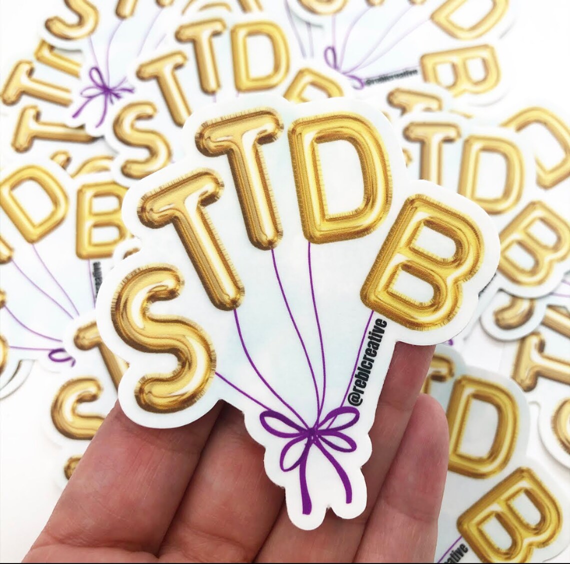 Game Day Button - STTDB Balloons Purple and Gold Pinback Button - Etsy
