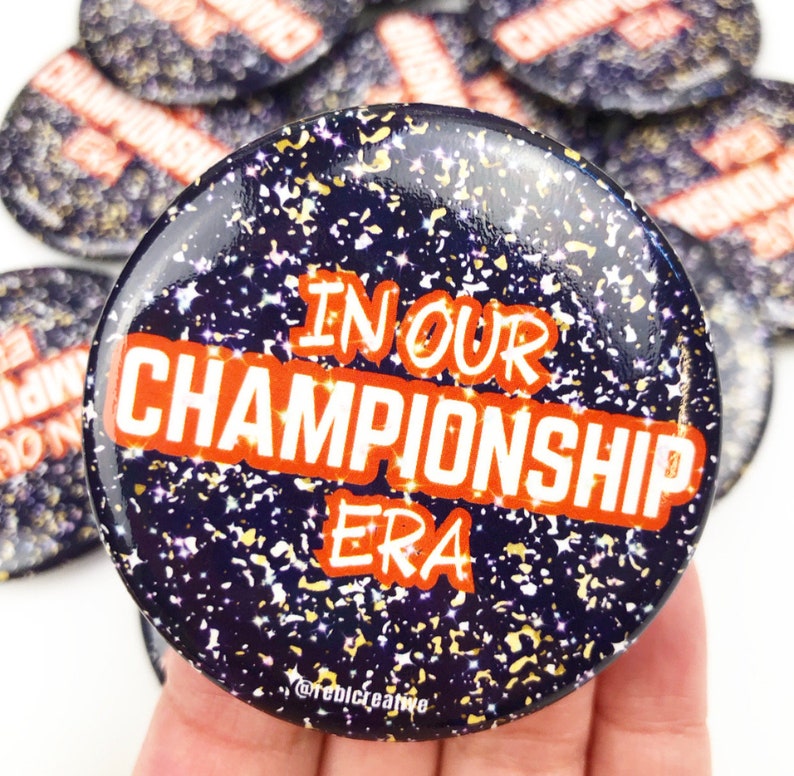 Game Day Button 2.25 Inch Championship Era Sparkle Pinback Button - Etsy