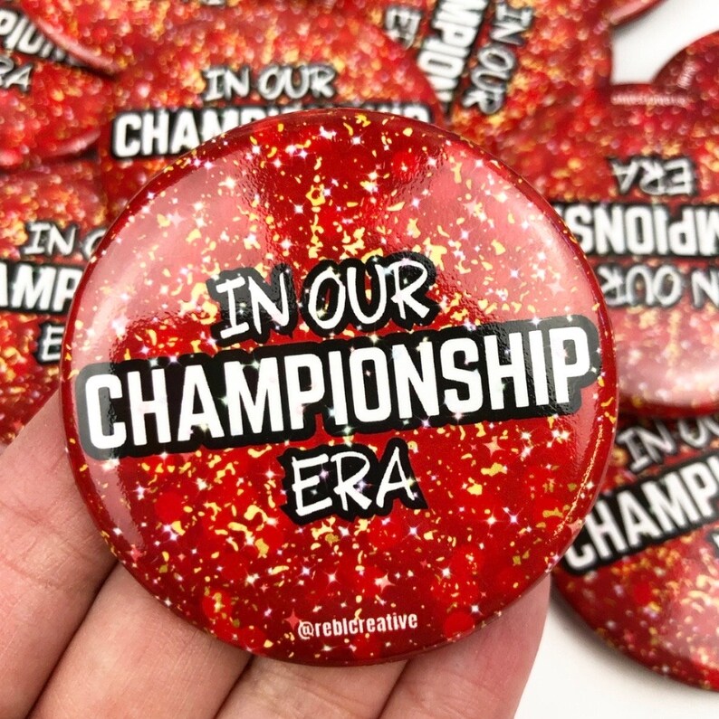 Game Day Button 2.25 Inch Championship Era Sparkle Pinback Button - Etsy