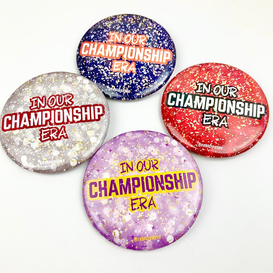 Game Day Button 2.25 Inch Championship Era Sparkle Pinback Button - Etsy