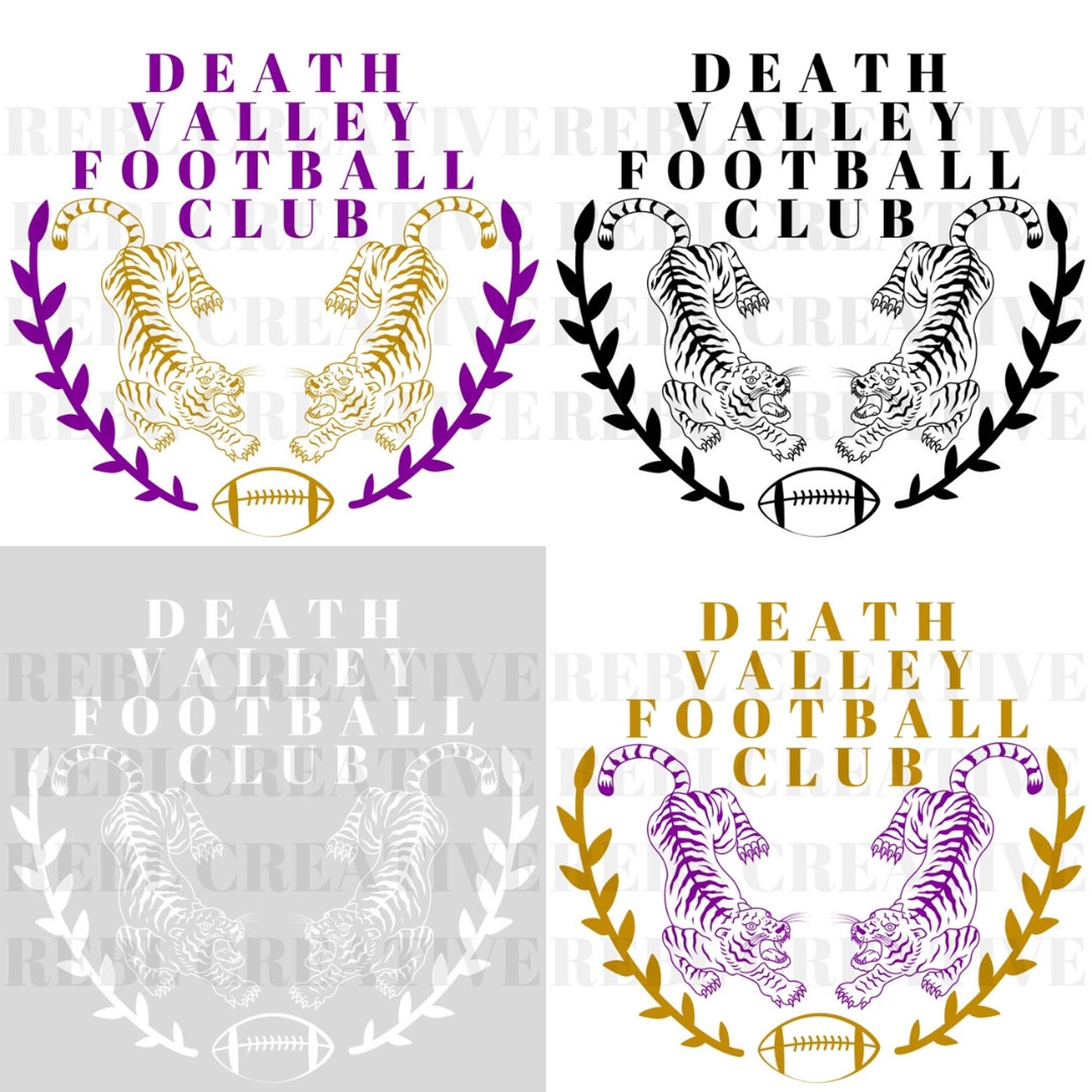 Death Valley Football Club PNG Files - Purple and Gold, Black, and ...