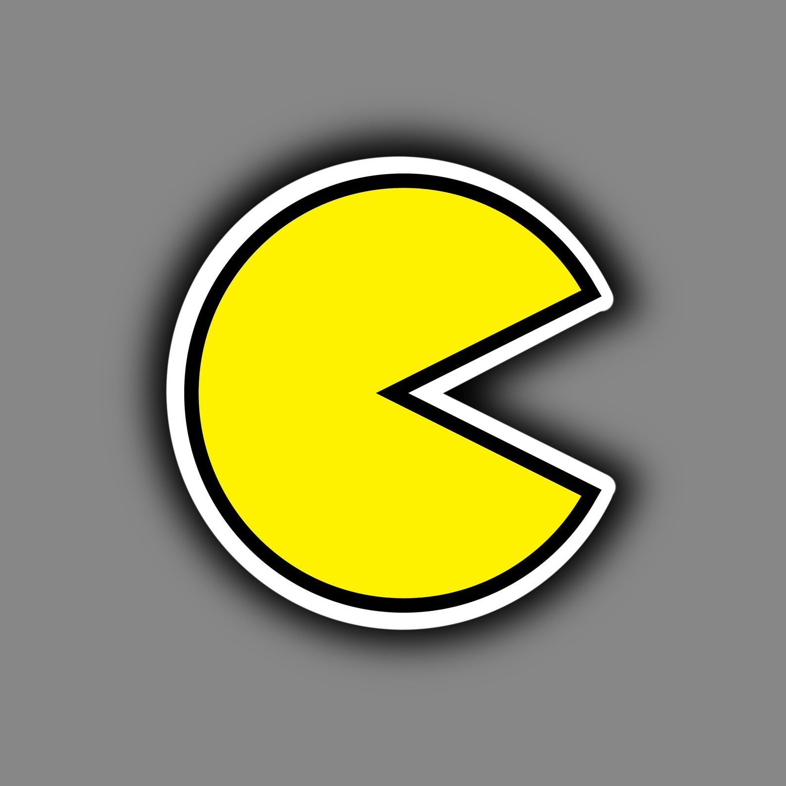 80s Retro PacMan Decal/Sticker | Etsy