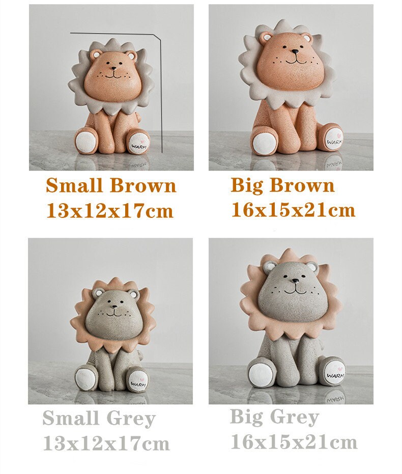 Piggy Bank Lion Coin Cash Bank Container Cartoon Lion Money - Etsy