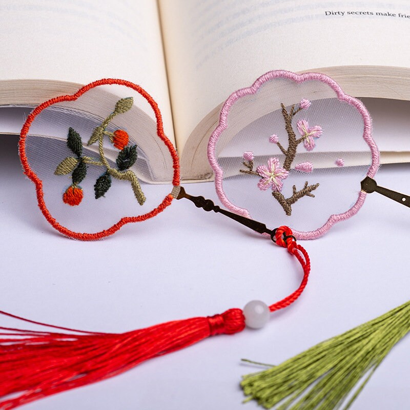 Embroidery Bookmarks Diy Material Package Hand Embroidery - Etsy