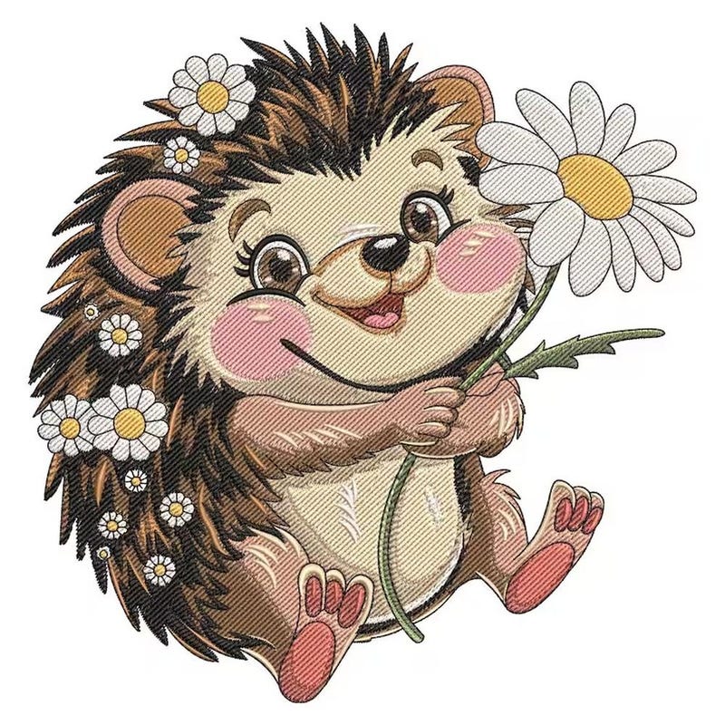 Hedgehog Embroidery - Etsy