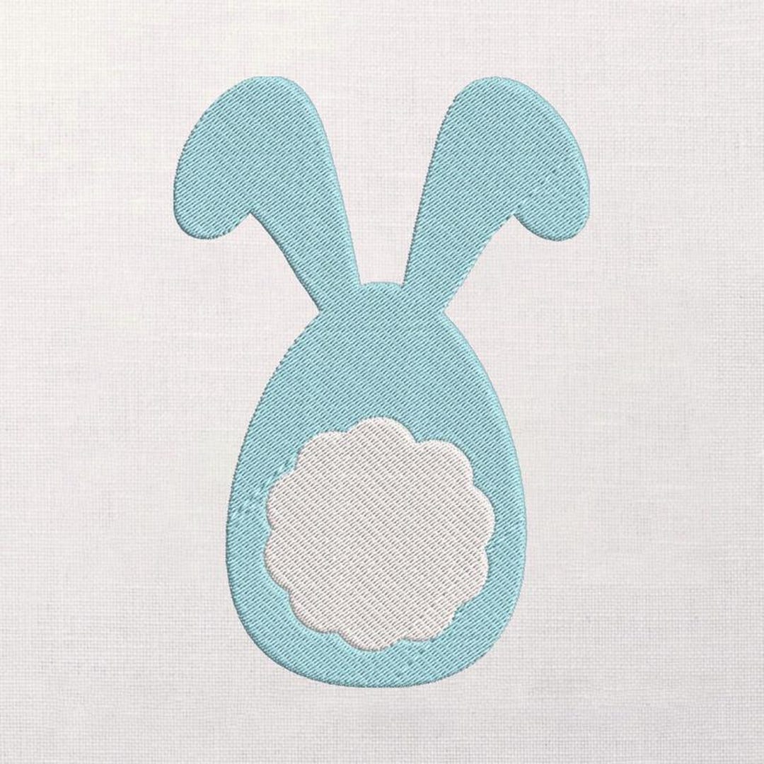 Bunny Egg Embroidery Design, Scallop Monogram Frame, Easter Applique ...