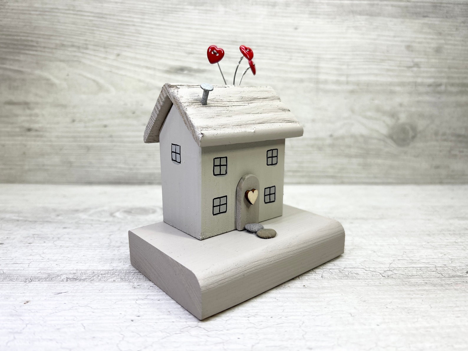 Little Wooden House Little Cottage Cute Hearts Love - Etsy