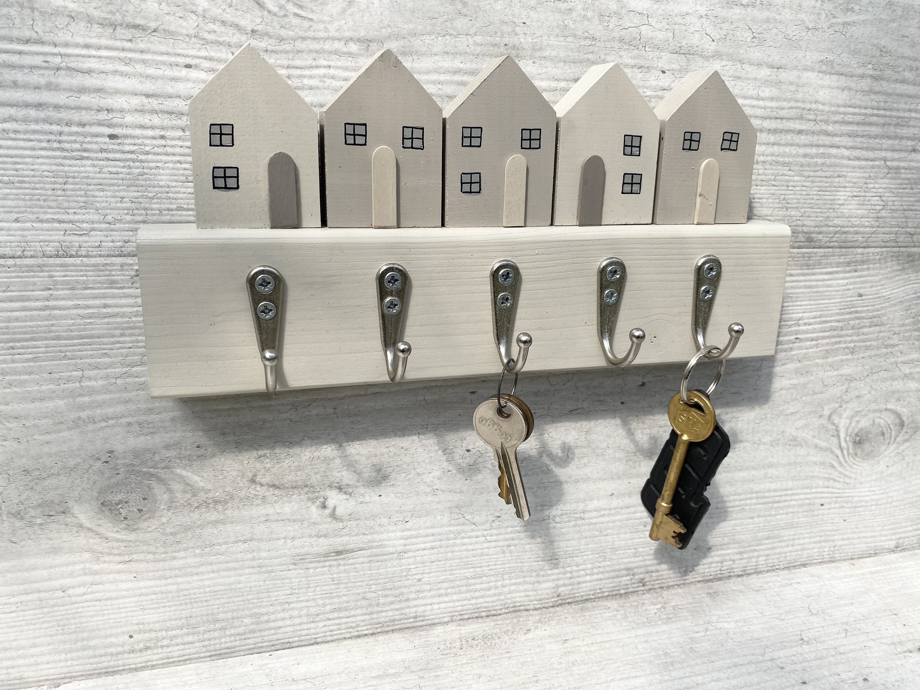 Key Holder House cottage Key Holder Keys Wall Mounted Key Etsy