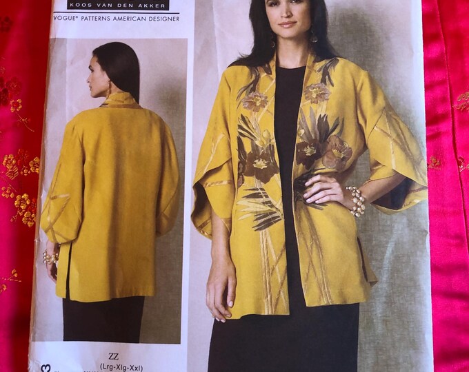 Vogue 1493 Couture Sewing Pattern for Sizes Large, X Large, XX Large ...