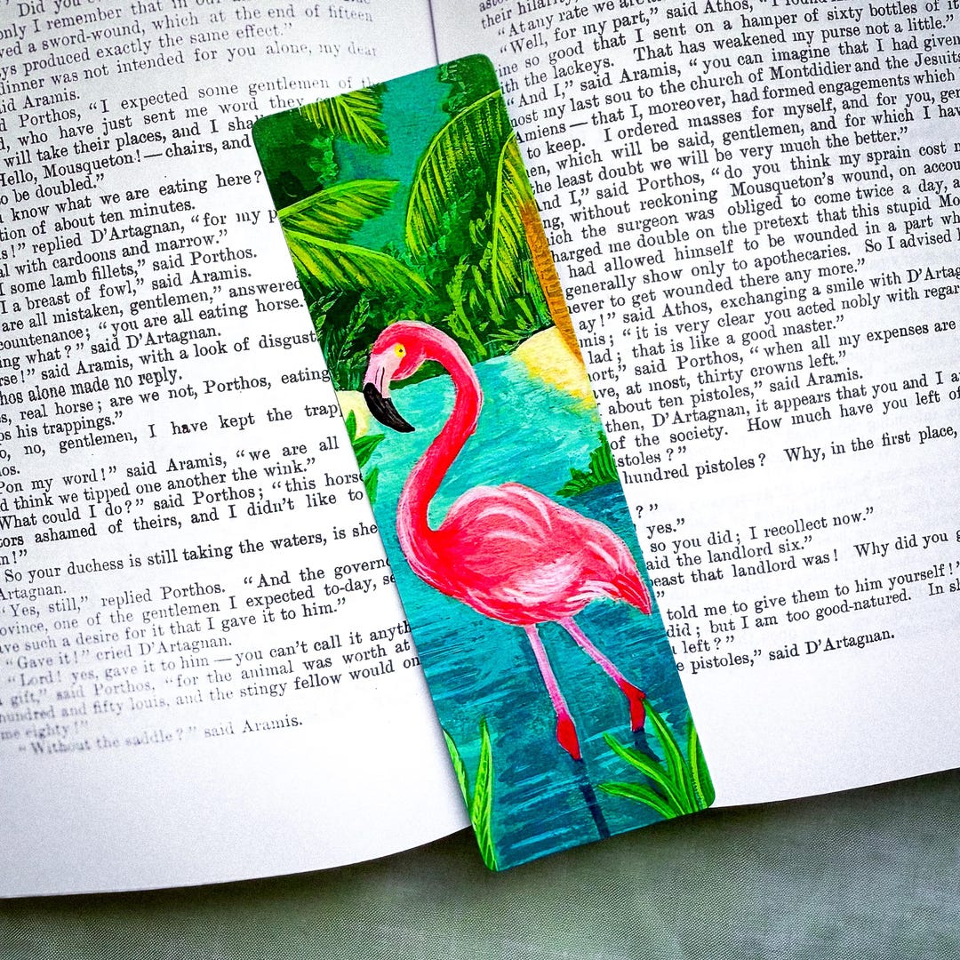 Flamingo Bookmark - Etsy