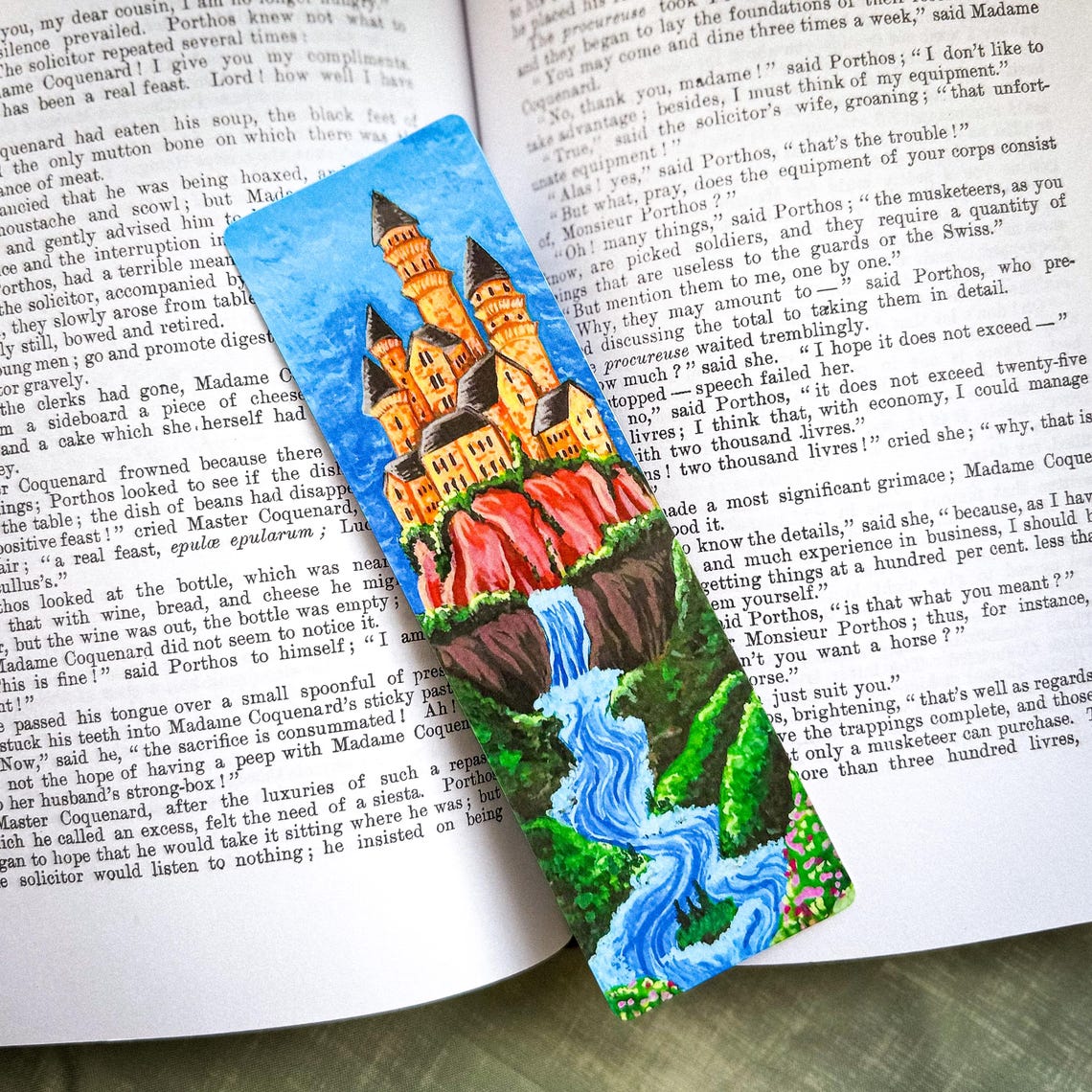 The Enchanted Castle Bookmark - Etsy