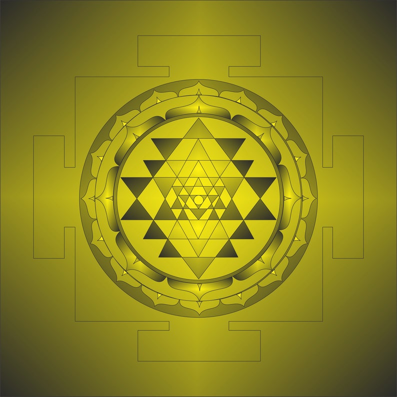 Printable Sacred Geometry | Sri Yantra, Hexagram Pattern | Mandala ...