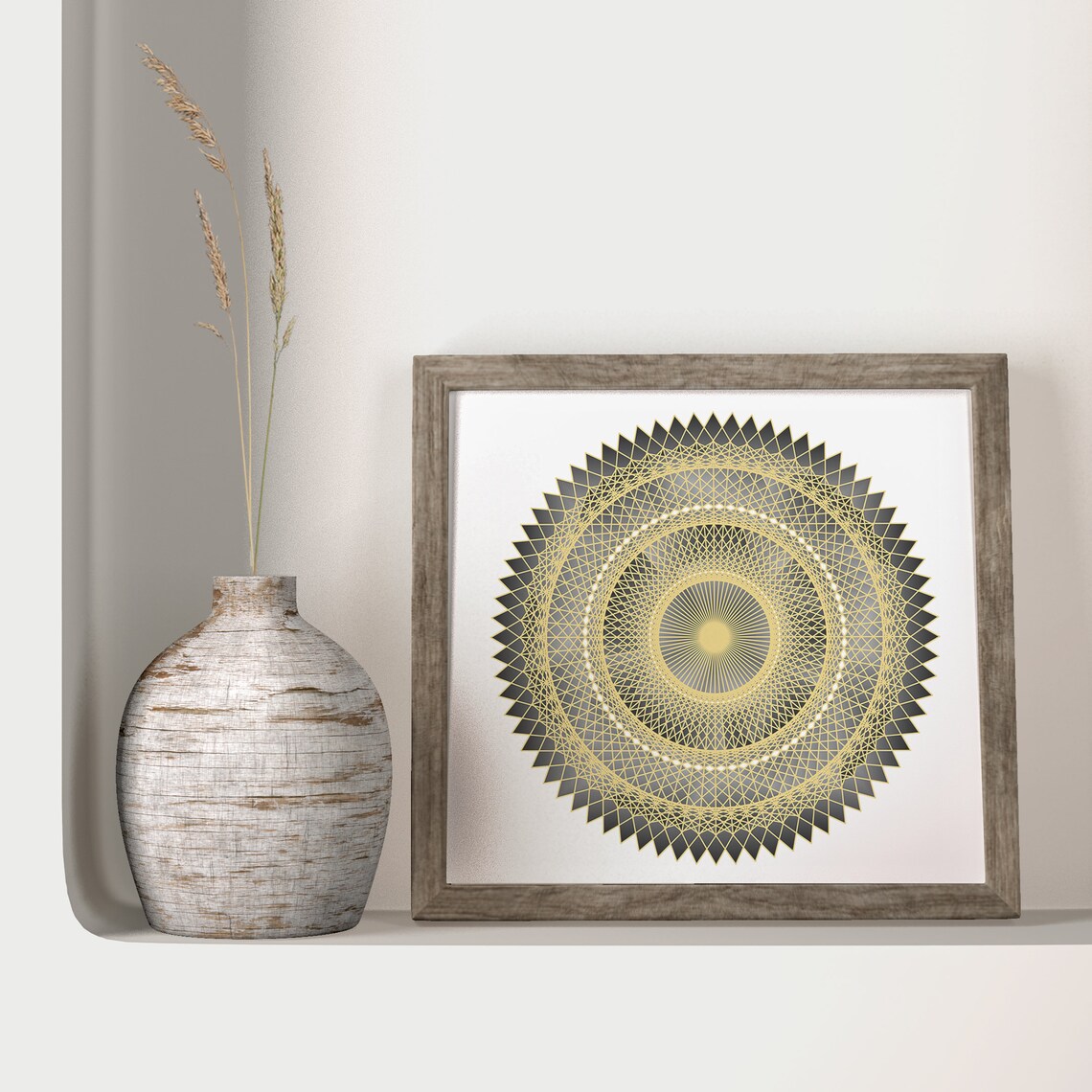 Printable Sacred Geometry | Golden Torus Eye | Crystal Grid Template ...