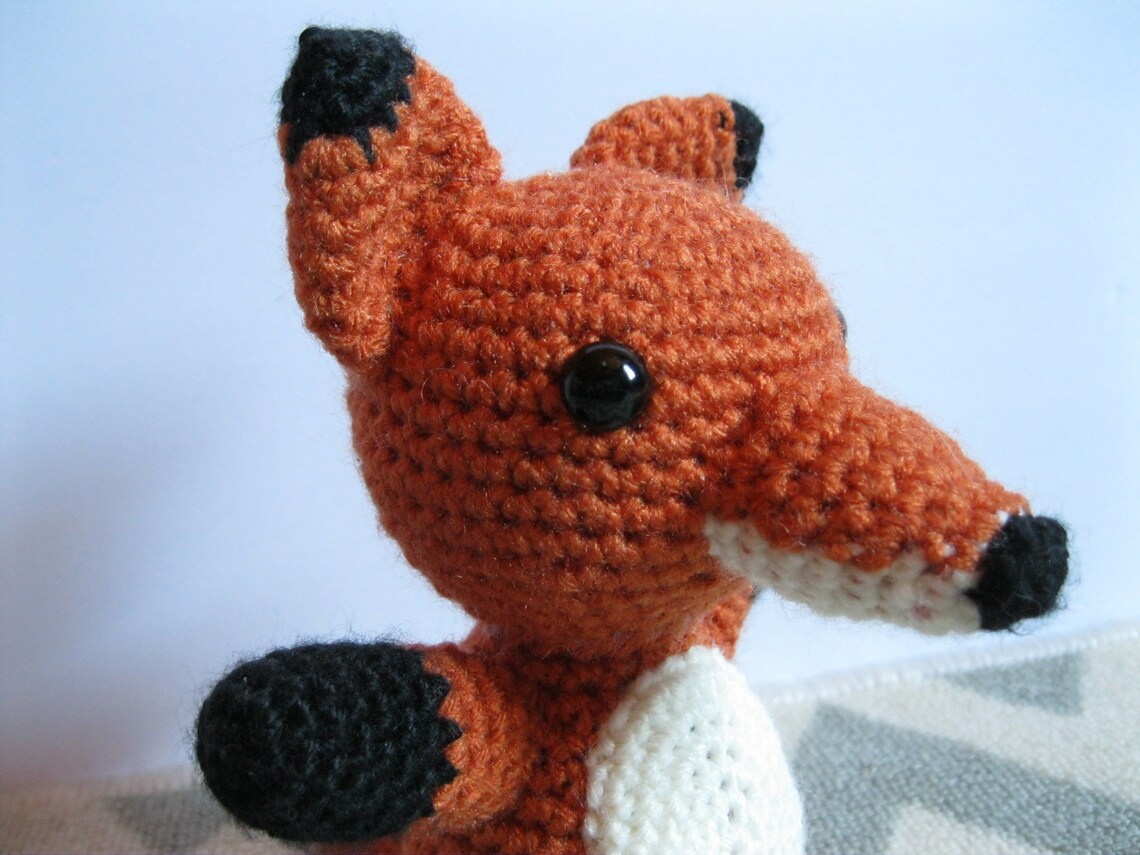 Red Fox Amigurumi Crochet Pattern - Pattern Only - Etsy