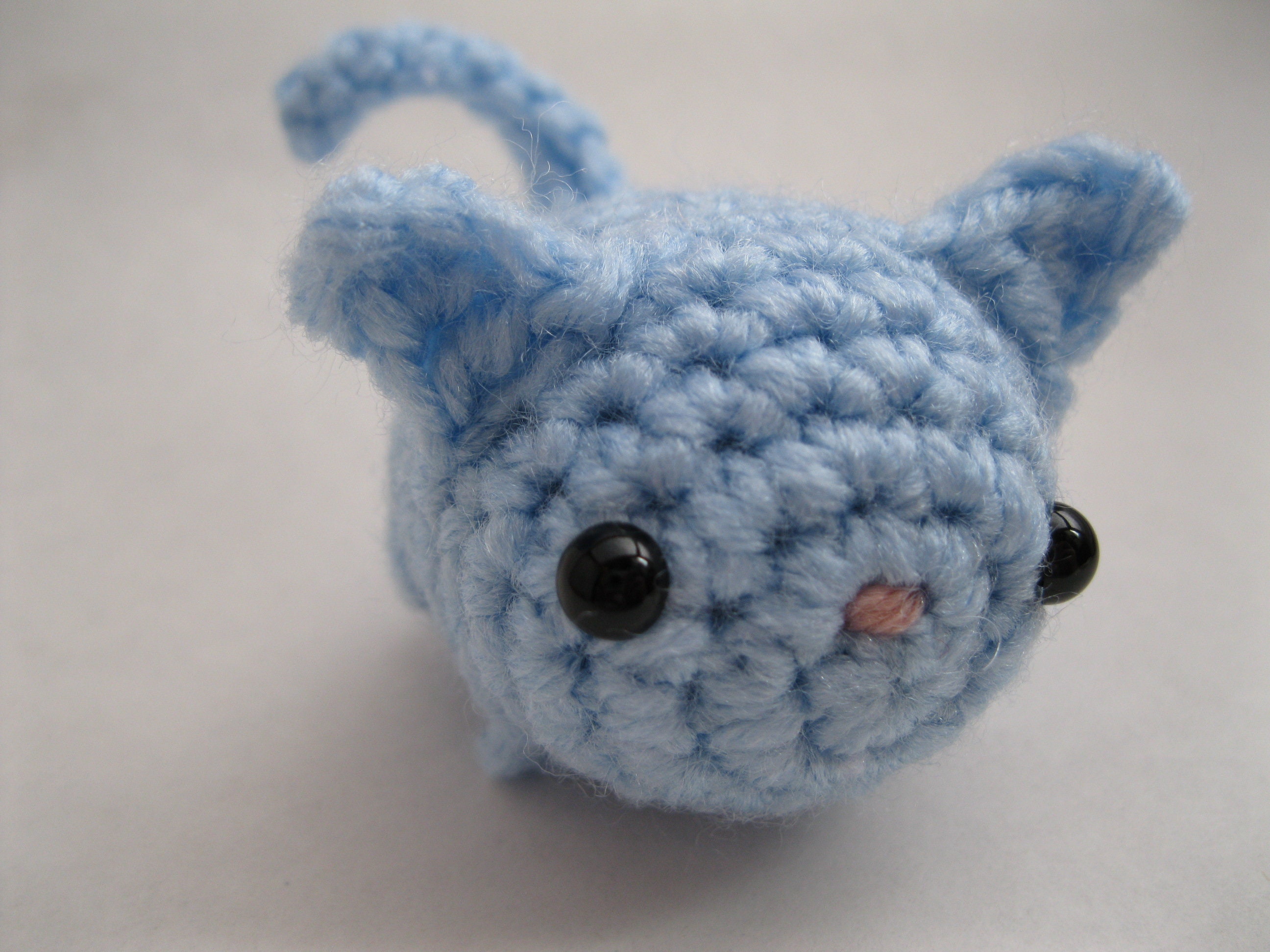 Jelly Bean Cat Amigurumi Crochet Pattern Pattern Only, Crocheted in One ...