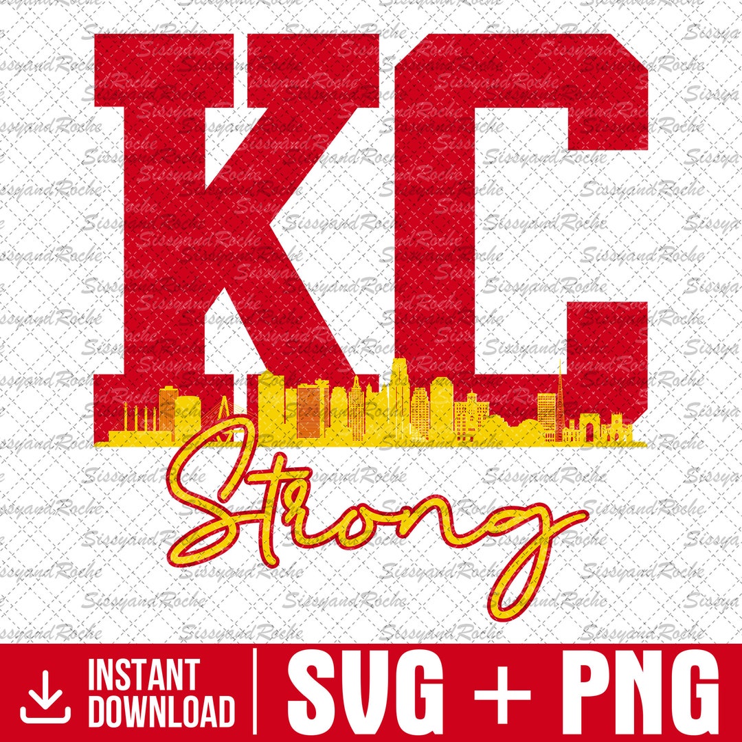 KC Strong SVG PNG Instant Download Kansas Strong Skyline Digital ...