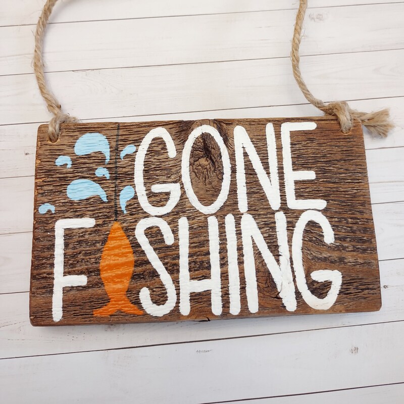 Gone Fishing Sign - Etsy