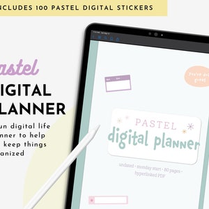 Undated Digital Planner for Ipad, Goodnotes, Notability, Noteshelf ...