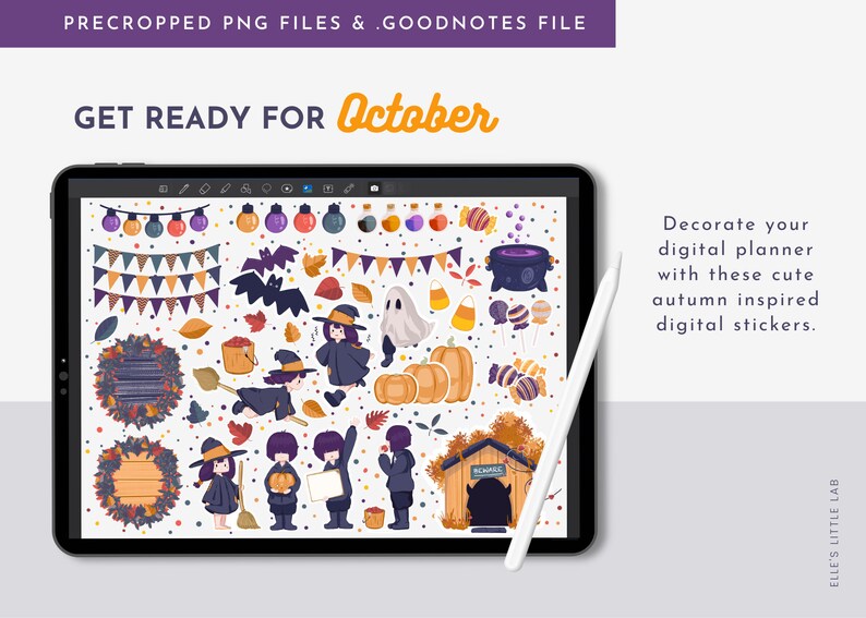 Autumn Digital Sticker Set for Goodnotes Notability - Etsy