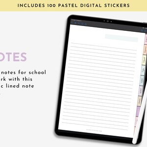 Undated Digital Planner for Ipad, Goodnotes, Notability, Noteshelf ...