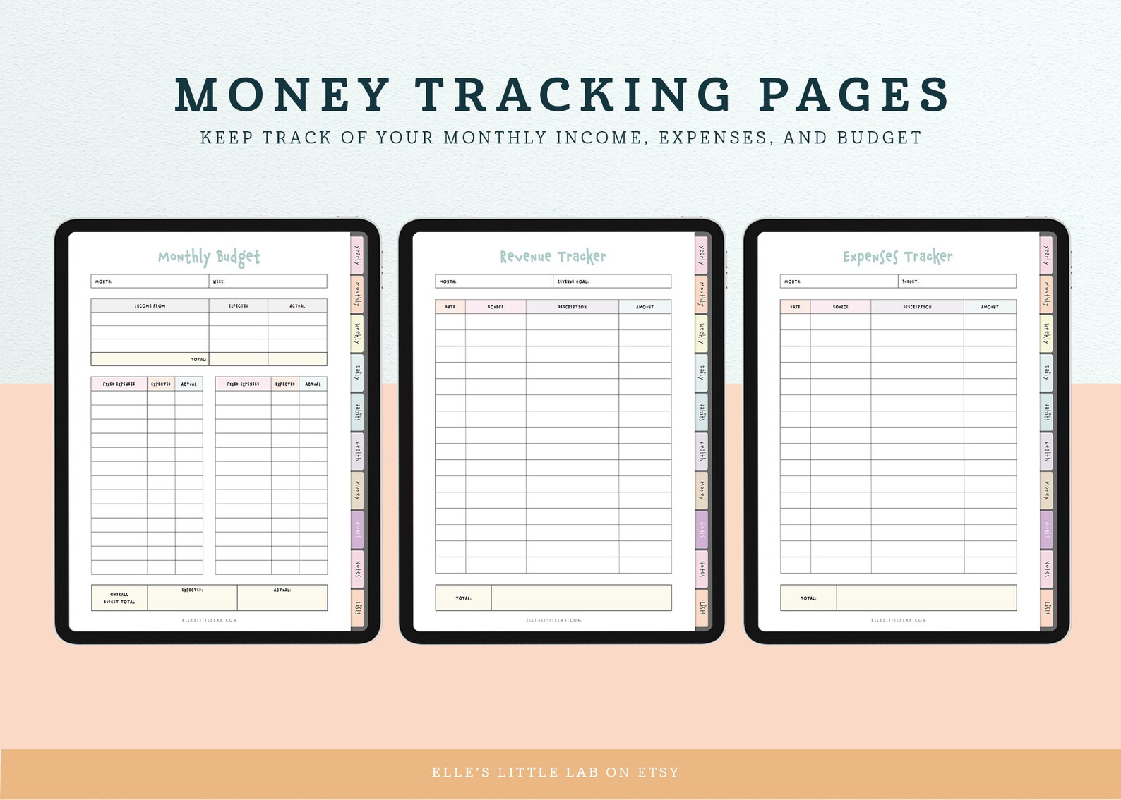 Undated Digital Planner for iPad GoodNotes Notability | Etsy