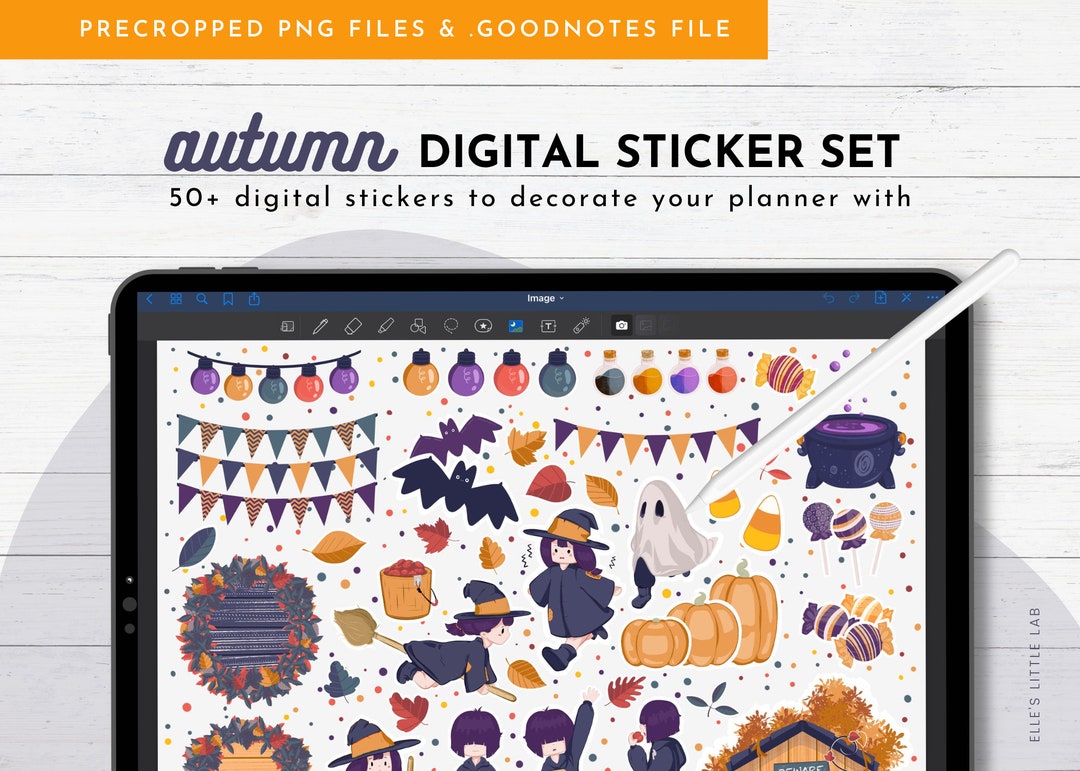Autumn Digital Sticker Set for Goodnotes Notability - Etsy