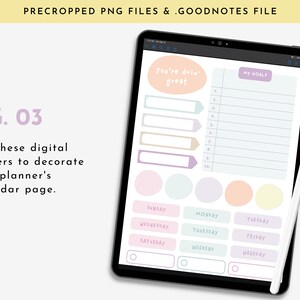 Pastel Digital Stickers for Ipad/tablet, Goodnotes, Notability ...