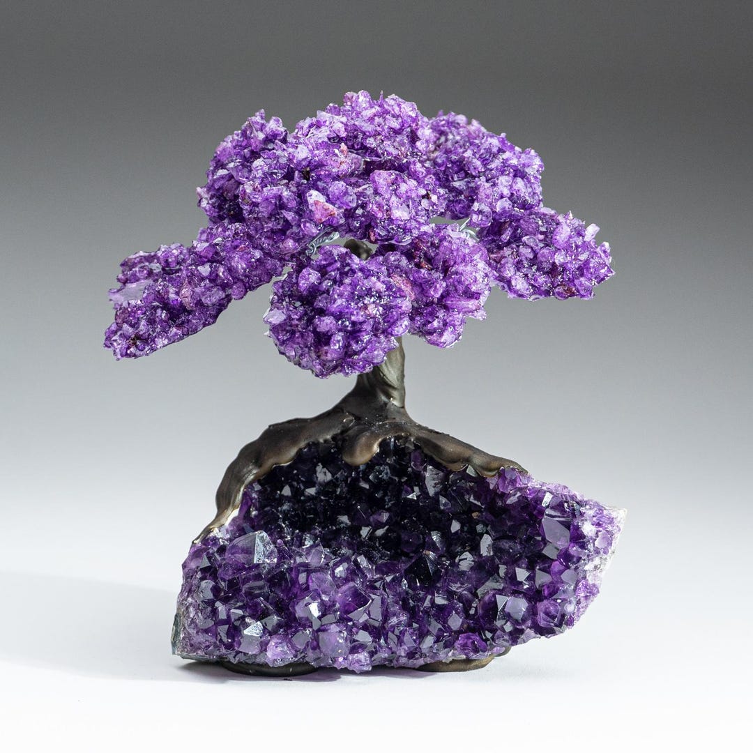 Amethyst Gemstone Tree – Clustered Crystal Sculpture, the Protection ...