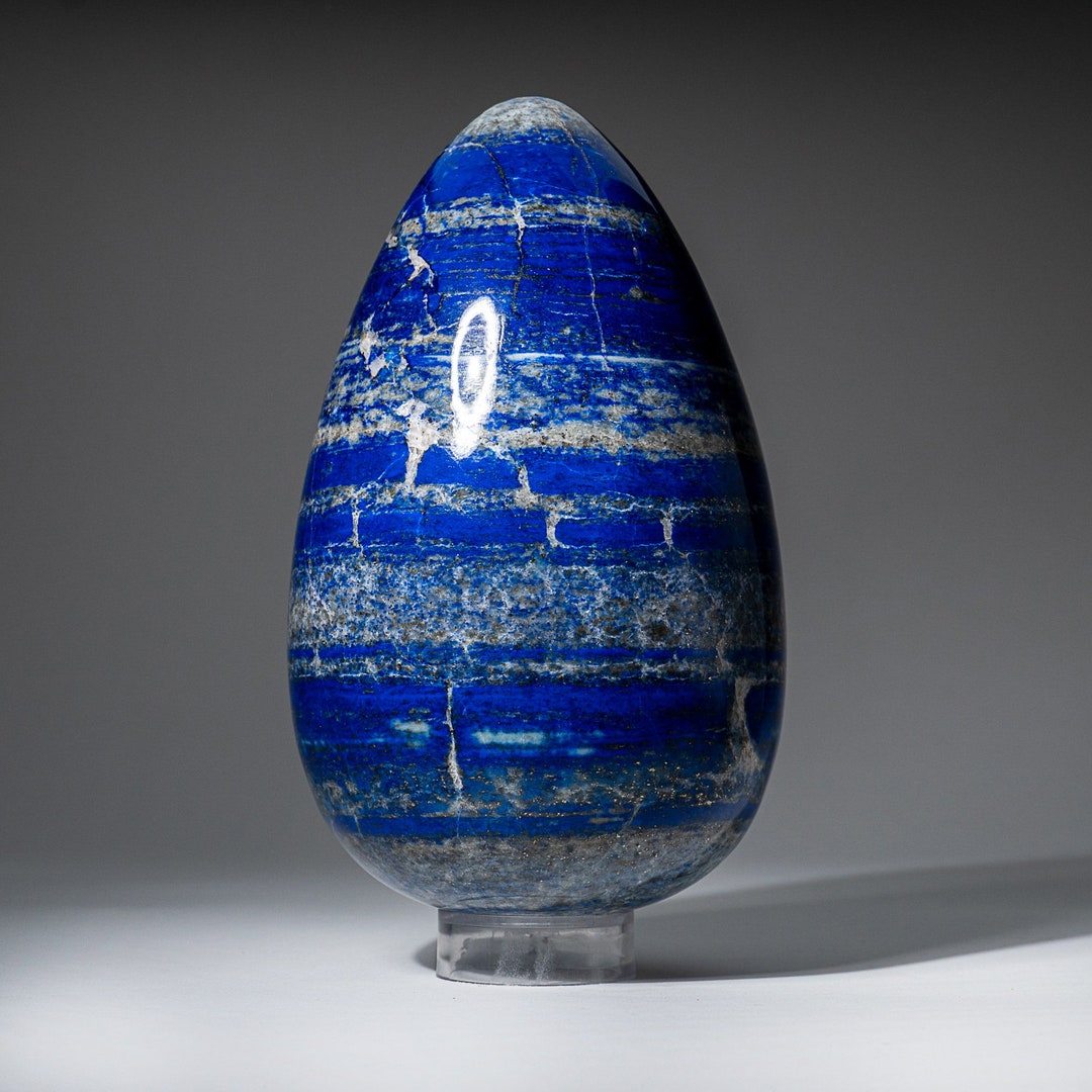 Genuine Polished Lapis Lazuli Egg From Afghanistan 7.9 Lbs - Etsy