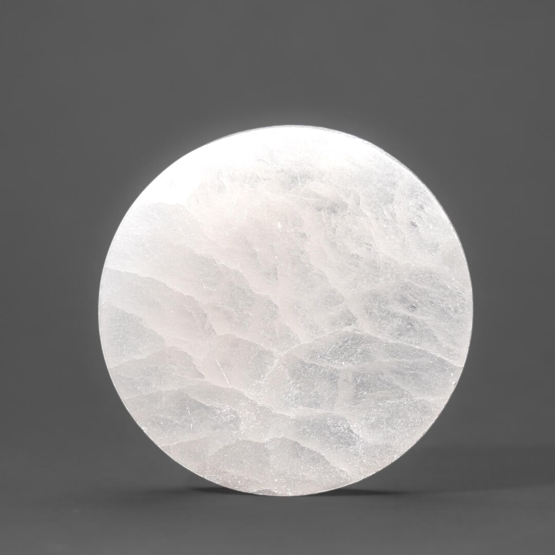 Genuine Selenite Crystal Charging Plate - Etsy