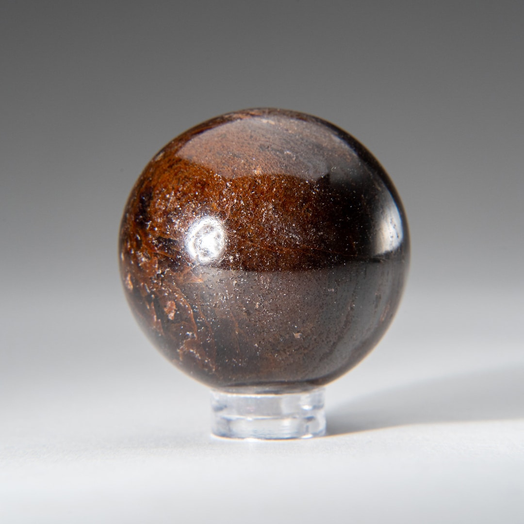 Genuine Polished Garnet Sphere (1.5") With Acrylic Display Stand - Etsy