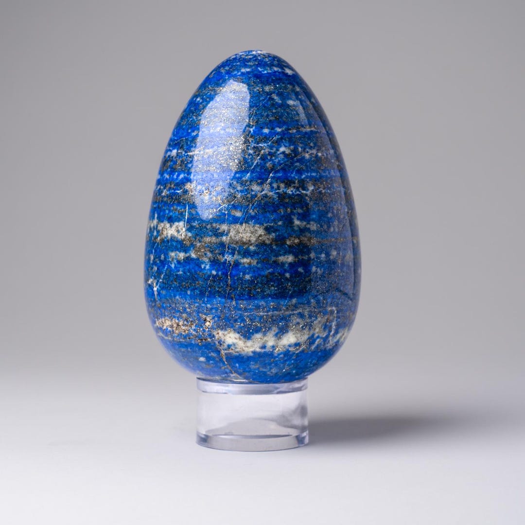 Genuine Polished Lapis Lazuli Egg From Afghanistan (2.5 Lbs) - Etsy