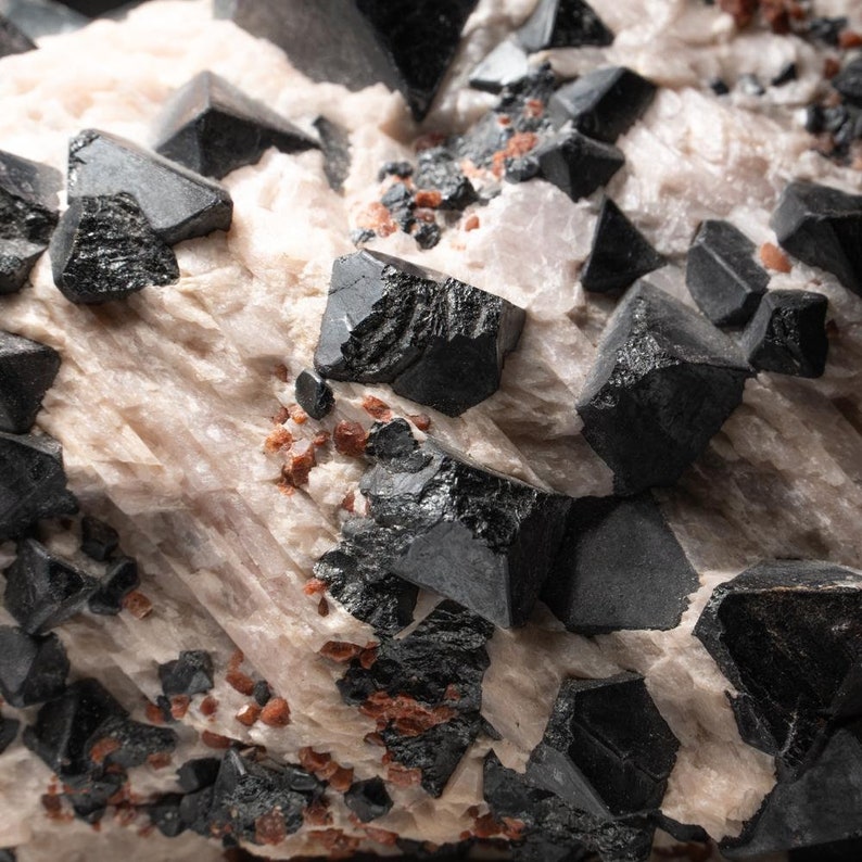 Franklinite on Calcite From Franklin Mining District Sussex | Etsy