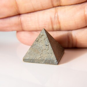 Genuine Polished Pyrite Gemstone Pyramid (13.3 Grams) - Etsy