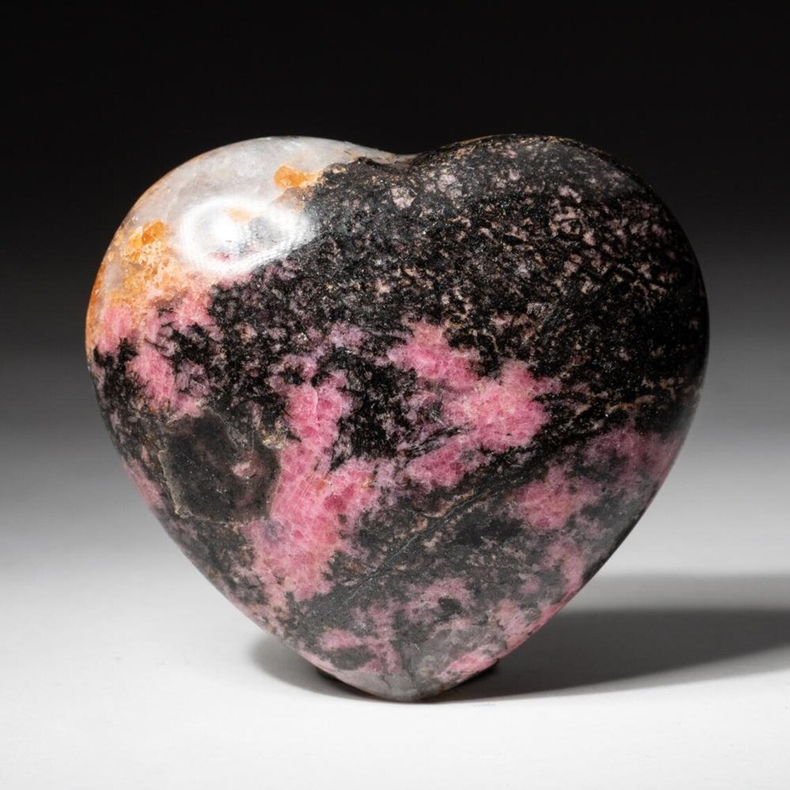 Polished Imperial Rhodonite Heart From Madagascar (300 Grams) - IR-H9 ...