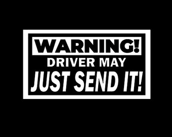 Warning Driver No Longer Gives A Shit Funny Car Sticker - Etsy