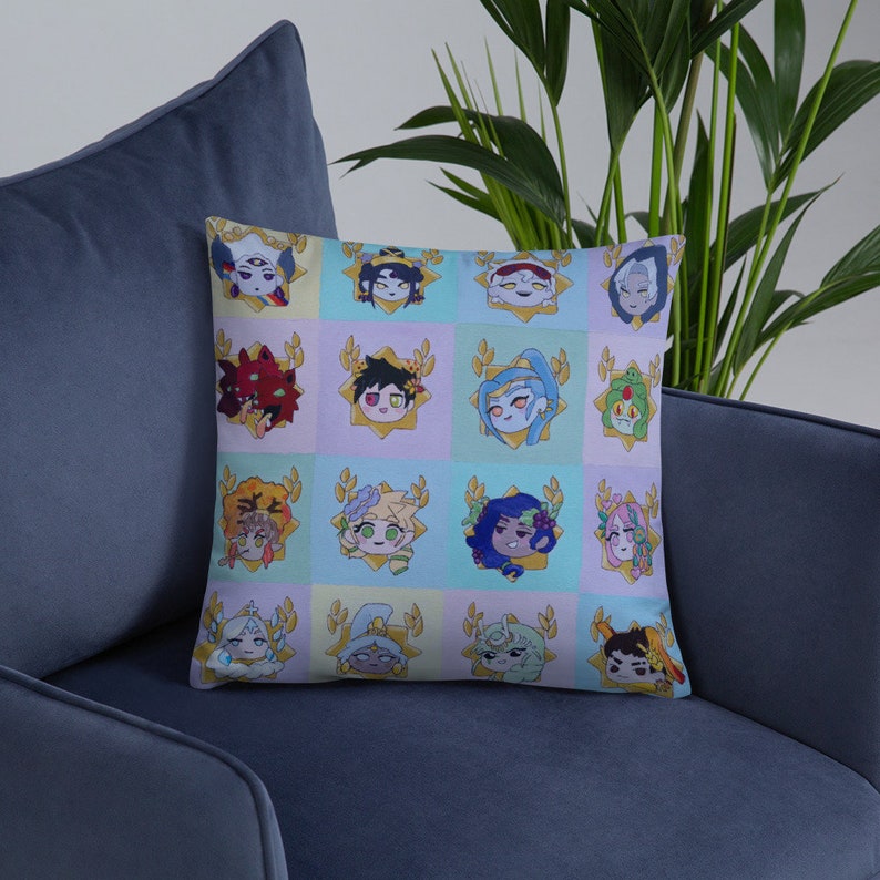 Hades Greek Mythology Inspired Pillows multiple Sizes Acrylic Painting ...