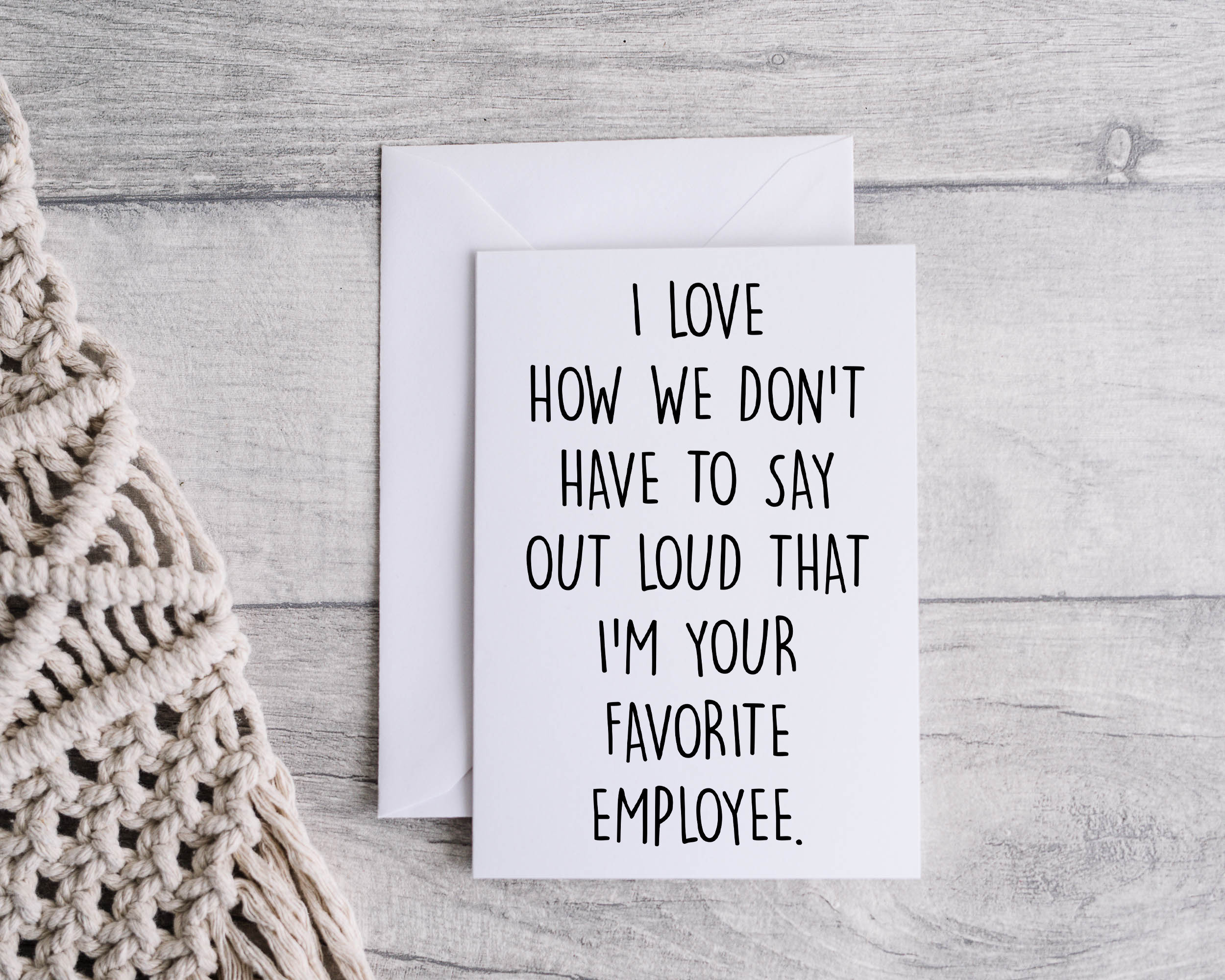 Funny Card for Employee, Funny Boss Appreciation Card, We Don't Have to ...