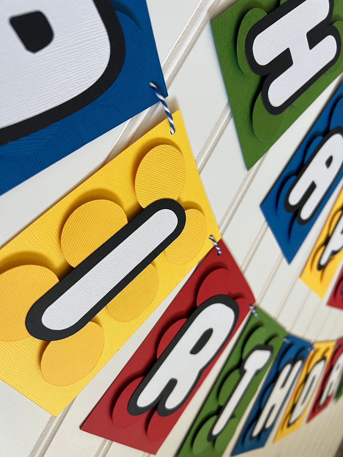 Building Block Birthday Banner | Building Block Party Decor | Birthday ...
