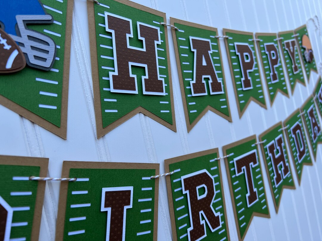 Football Birthday Banner | Football Birthday Decor | Rookie of the Year ...