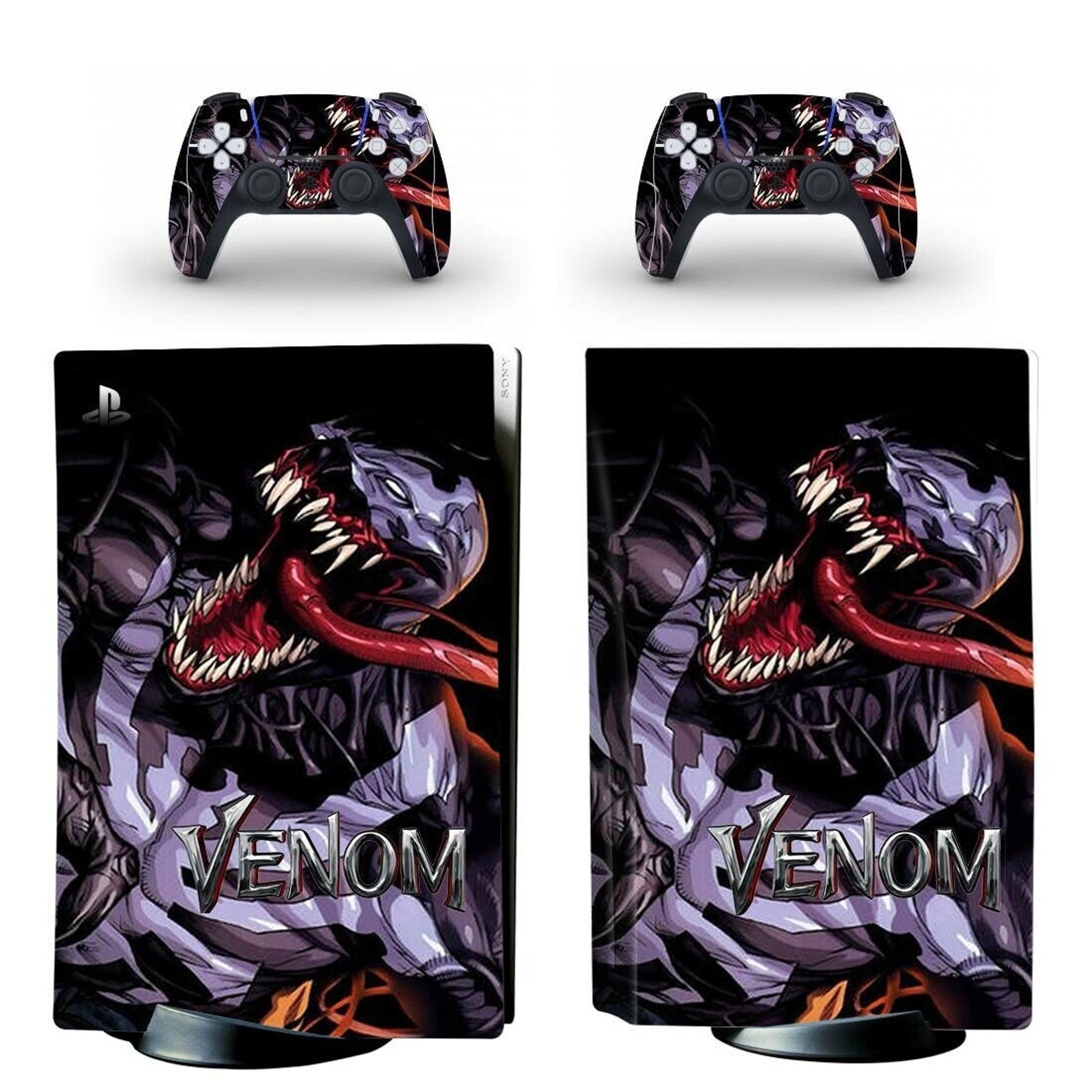 Venom Sony PS5 Standard Disc Edition Vinyl Skin Sticker Cover | Etsy