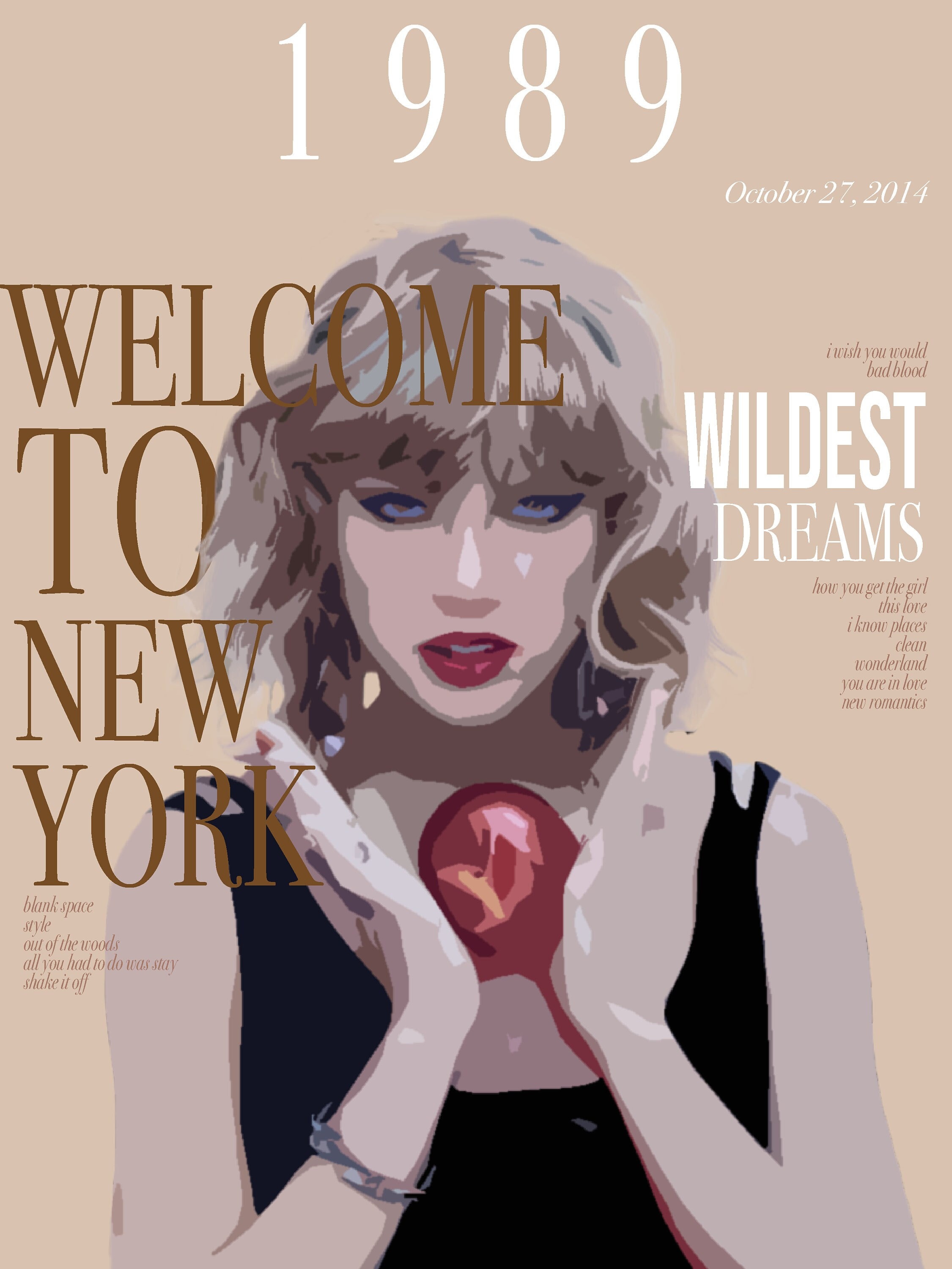 1989 Album Magazine Cover 9x12 - Etsy