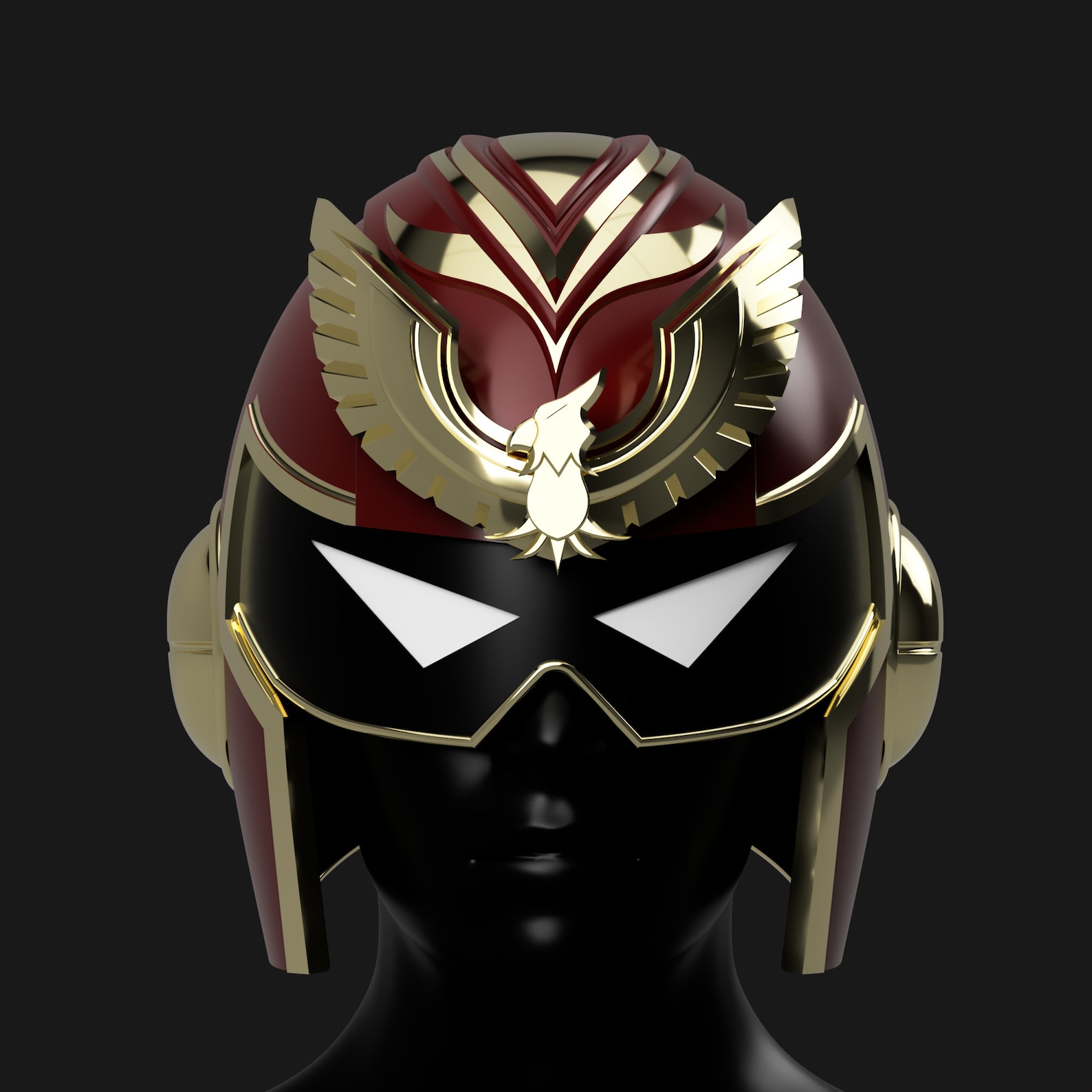 3D Printed Helmet: Captain Falcon Digital 3D Model download captain ...