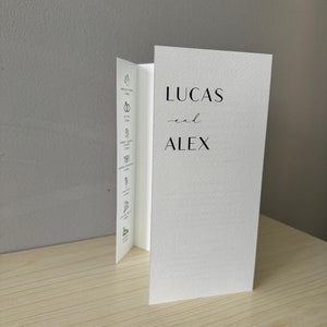 Classic Offside Gatefold Wedding Invitation - Etsy