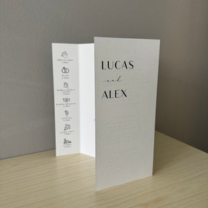 Classic Offside Gatefold Wedding Invitation - Etsy