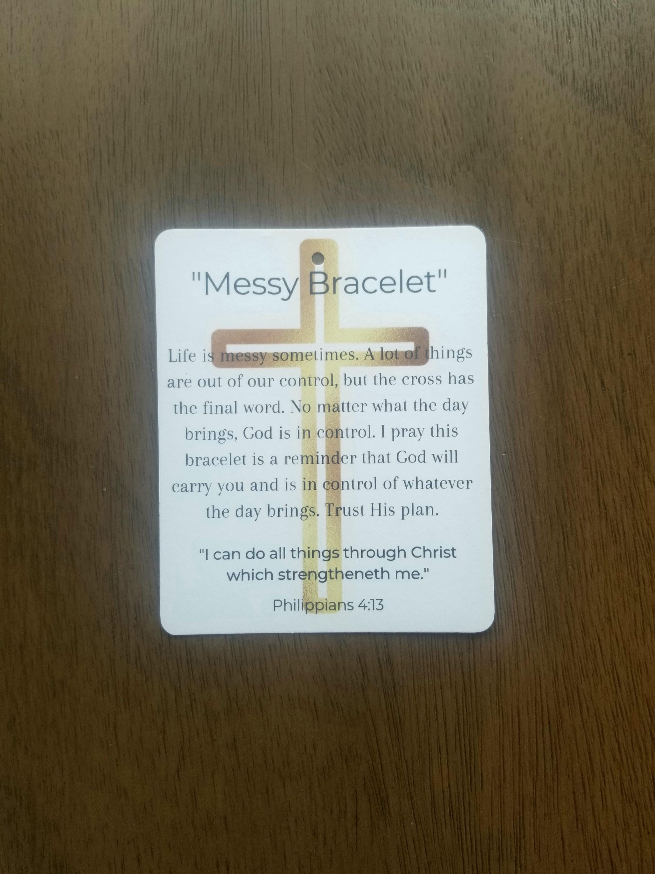 Beaded "messy" Bracelet - Etsy