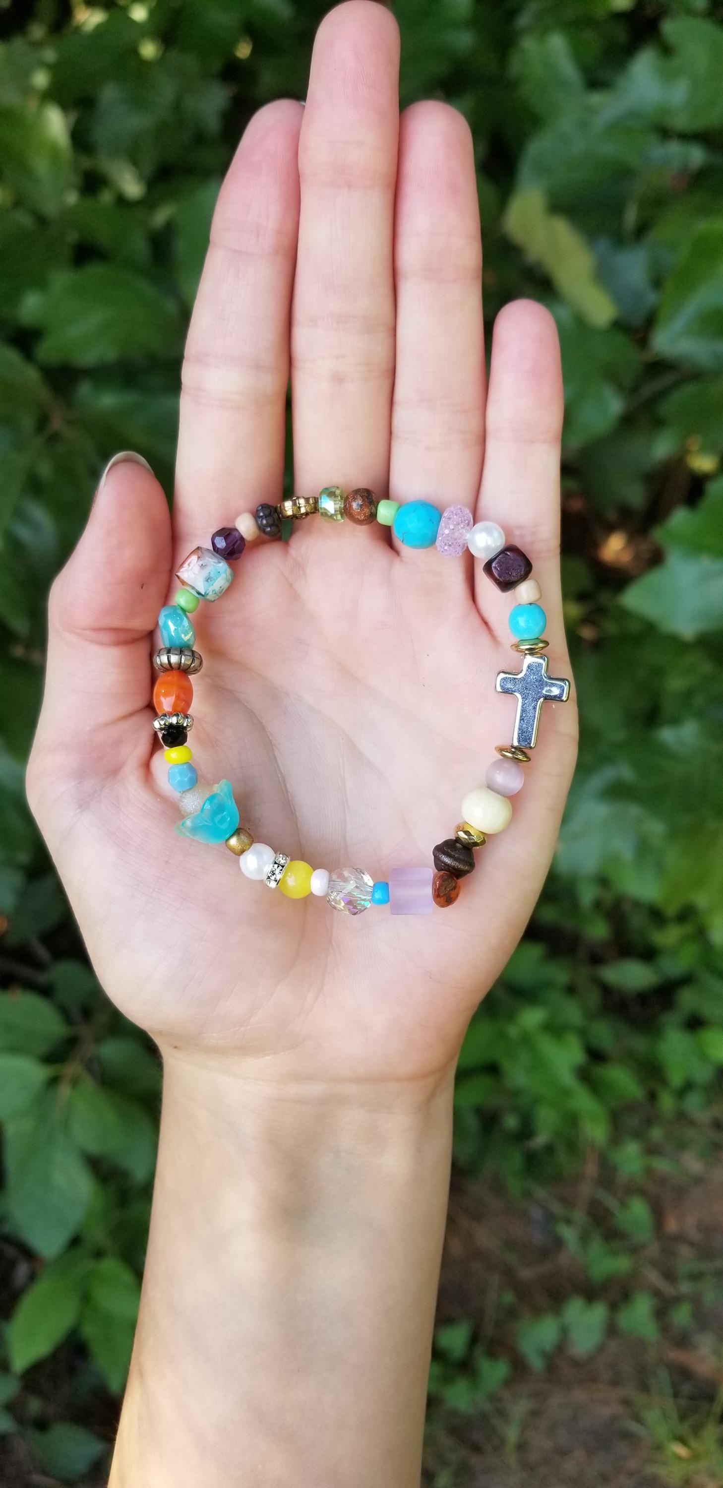 Beaded "messy" Bracelet - Etsy